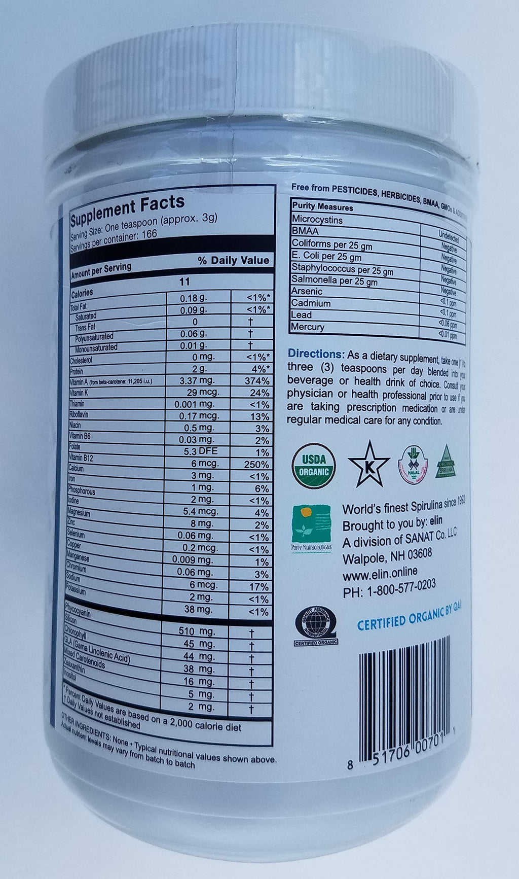pure spirulina powder for wellness