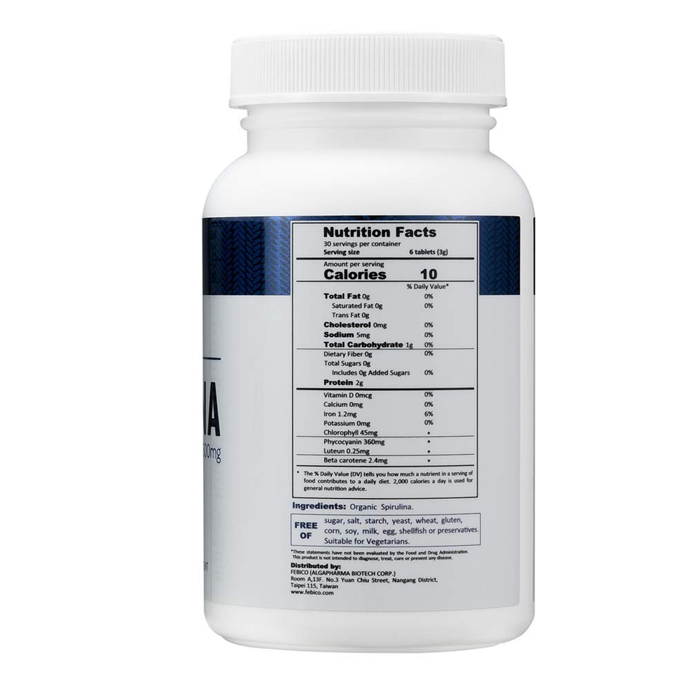 pure spirulina tablets for natural wellness