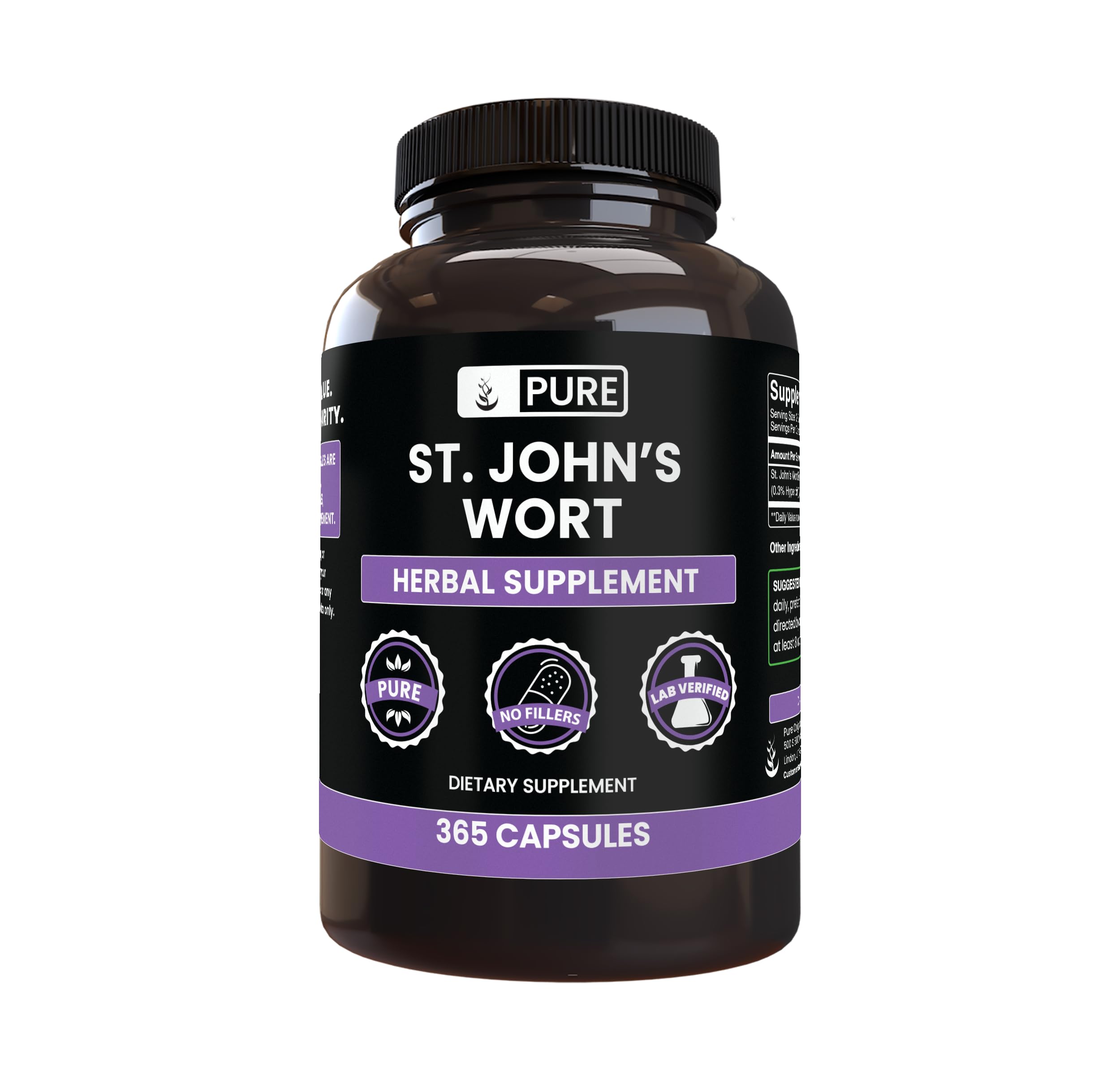 pure st. john's wort capsules