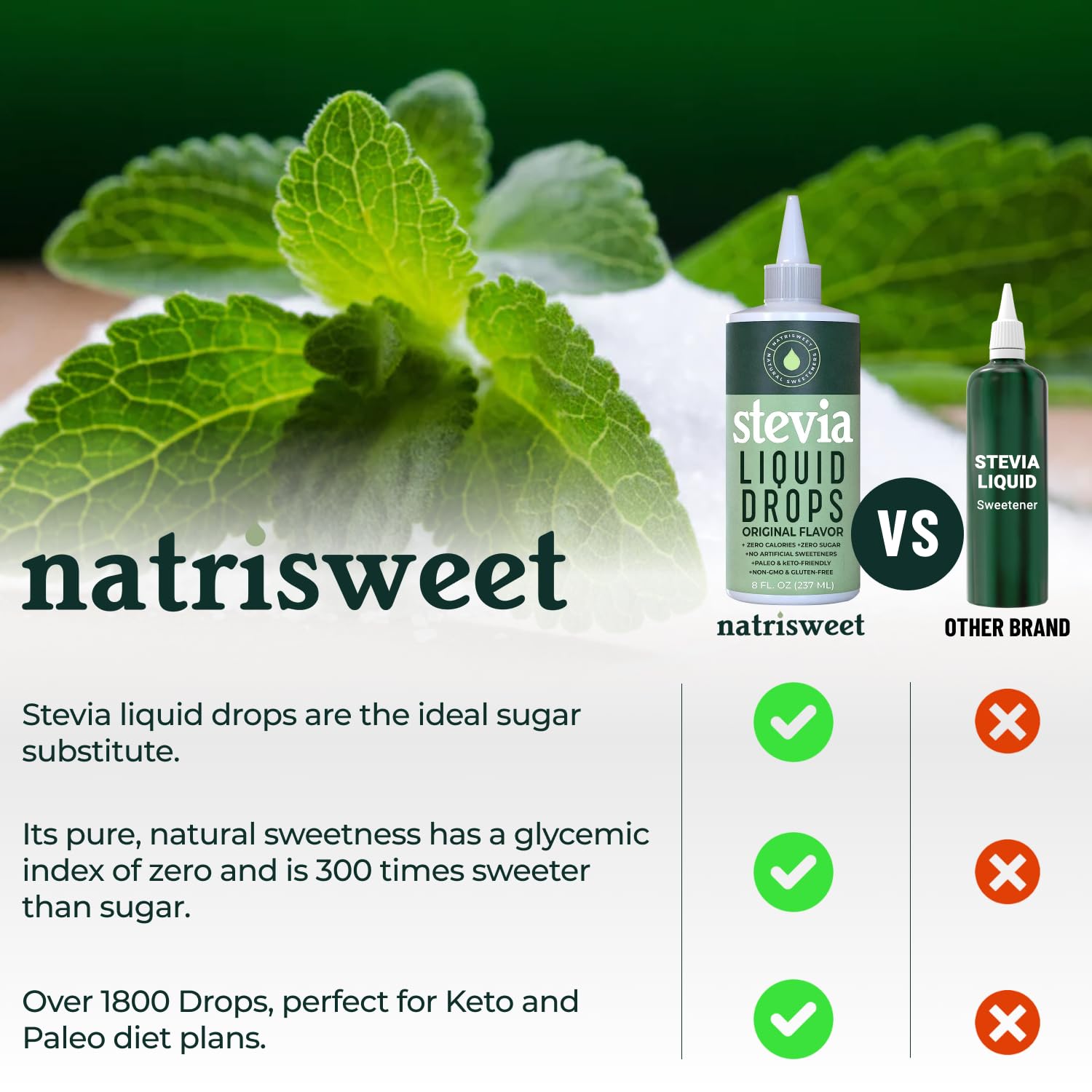 pure stevia drops for healthy diets