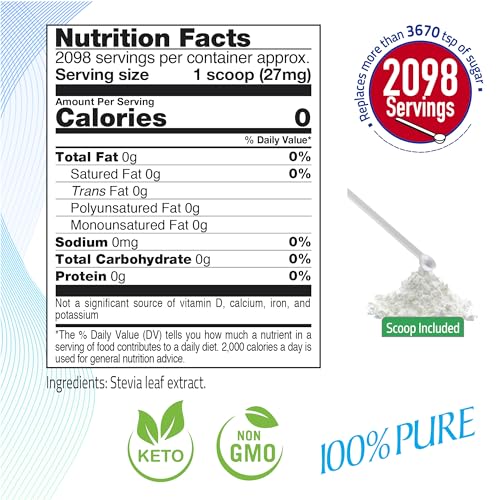 pure stevia for healthy recipes