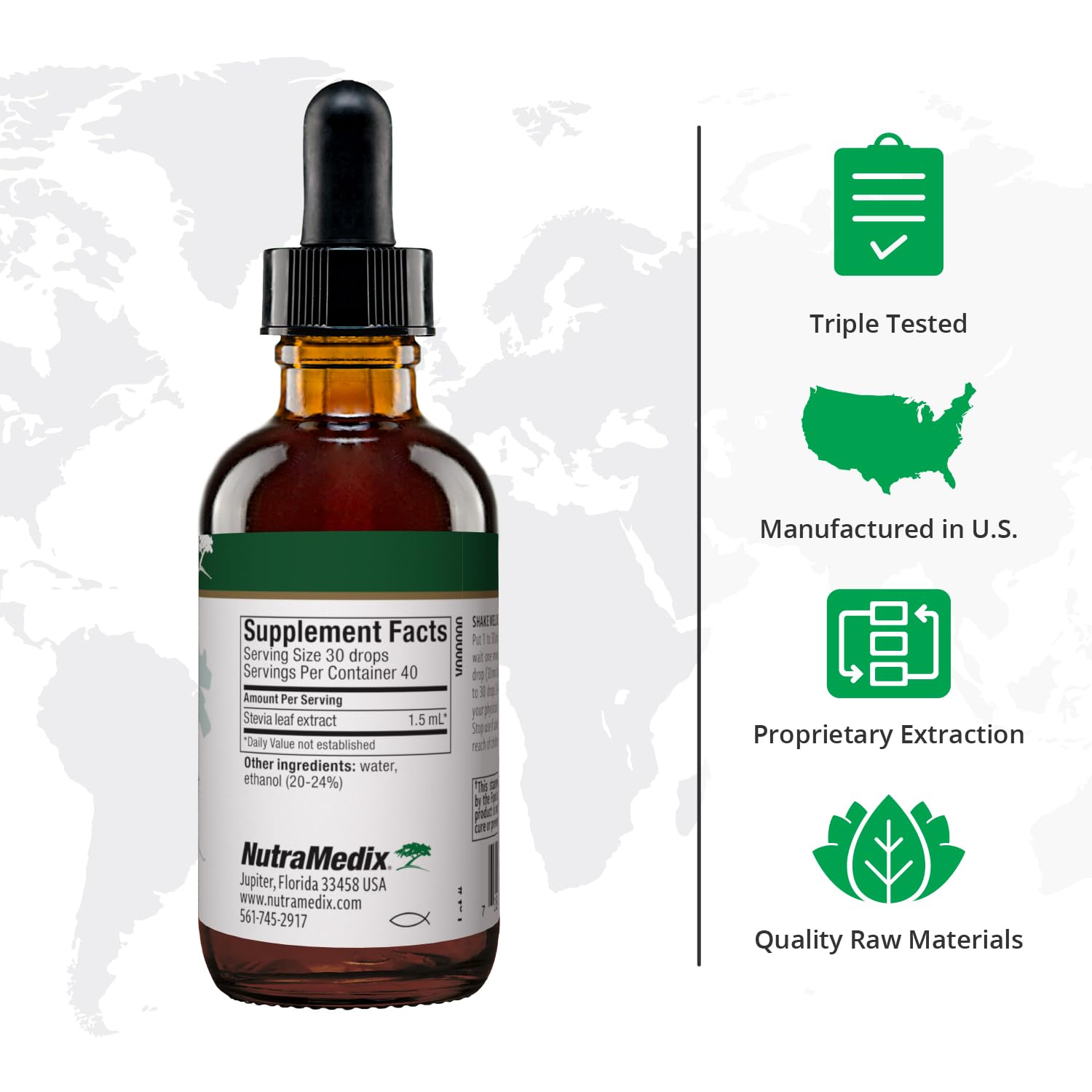 pure stevia leaf extract drops