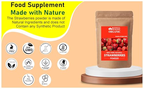pure strawberry powder for smoothies