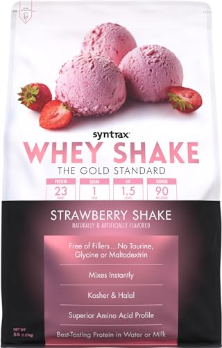 pure strawberry whey protein shake