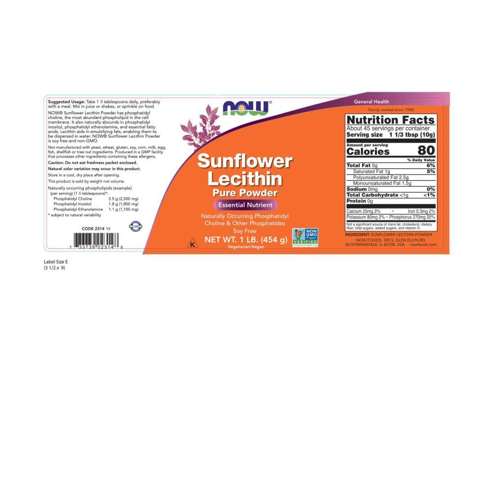 pure sunflower lecithin for baking