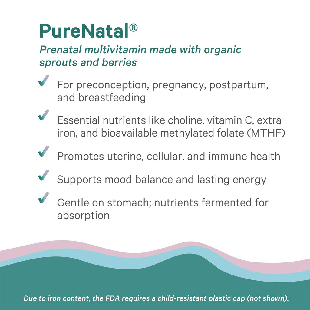 PURE SYNERGY prenatal vitamins with essential nutrients