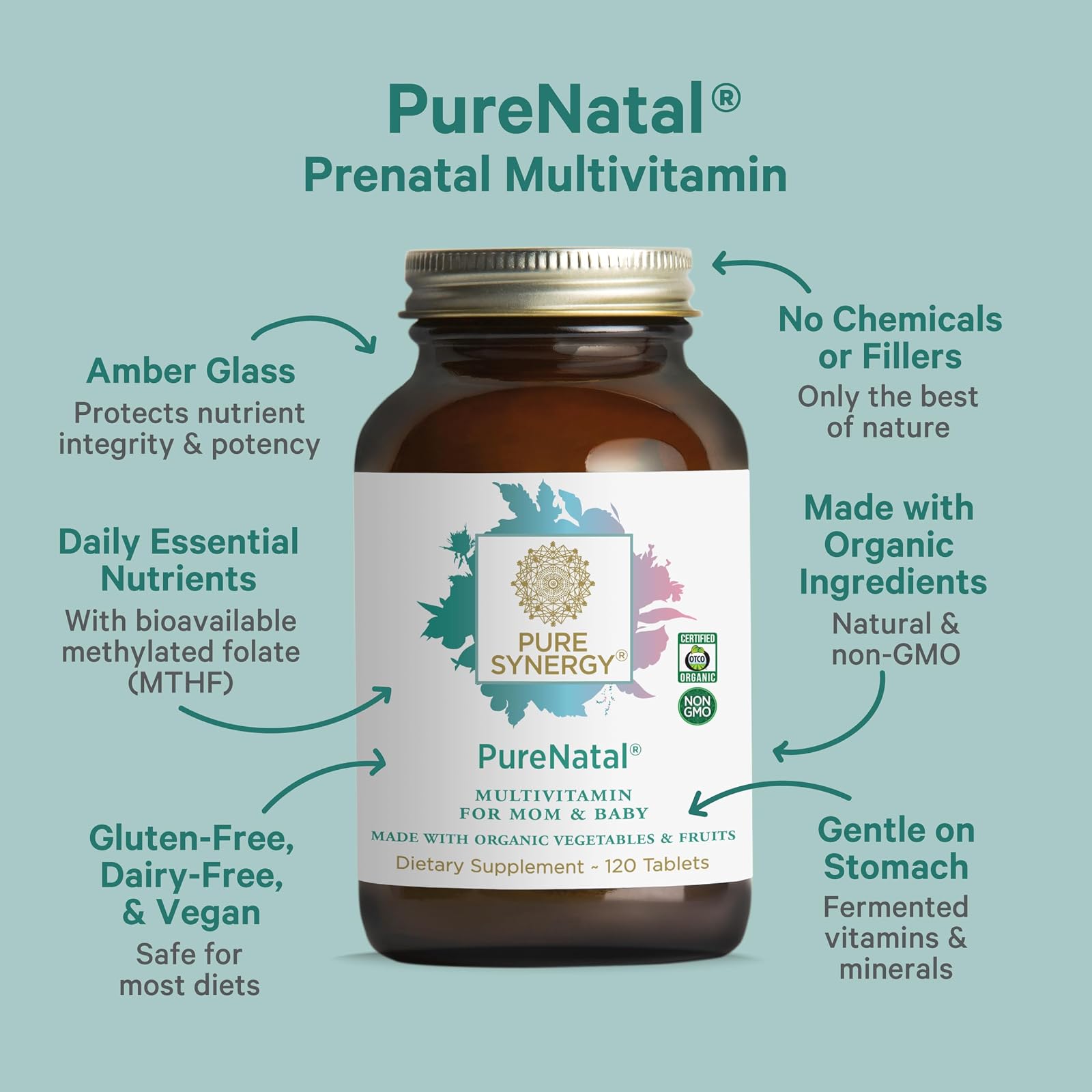 PURE SYNERGY PureNatal vitamins for pregnancy