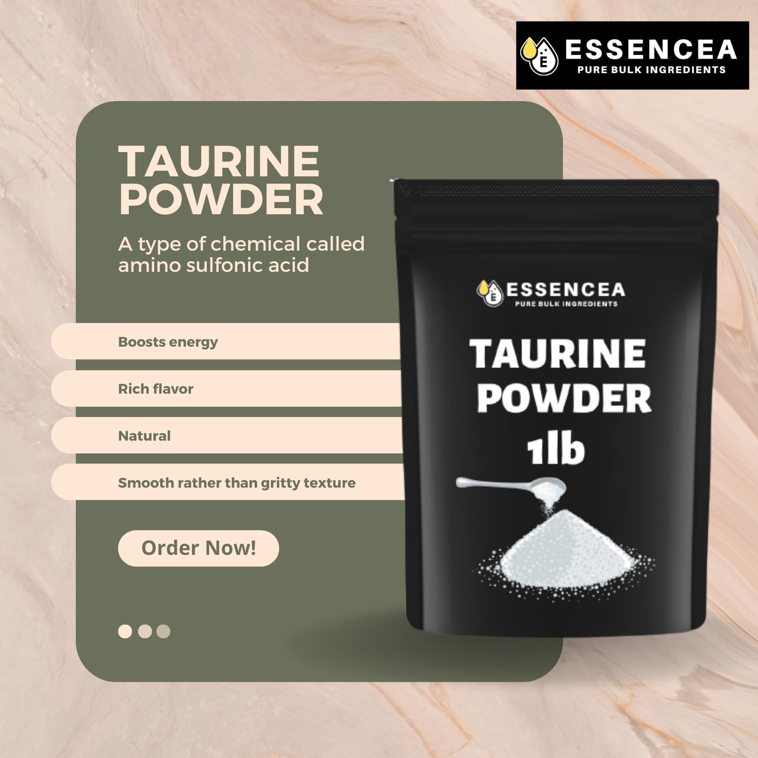 pure taurine for enhanced performance