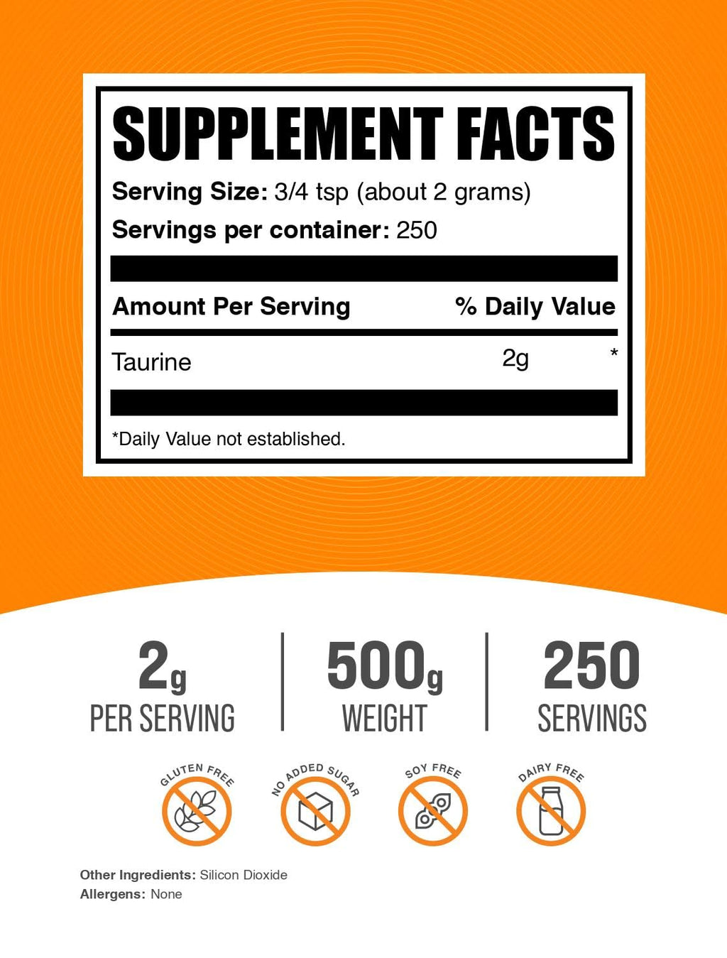 pure taurine supplement for workouts