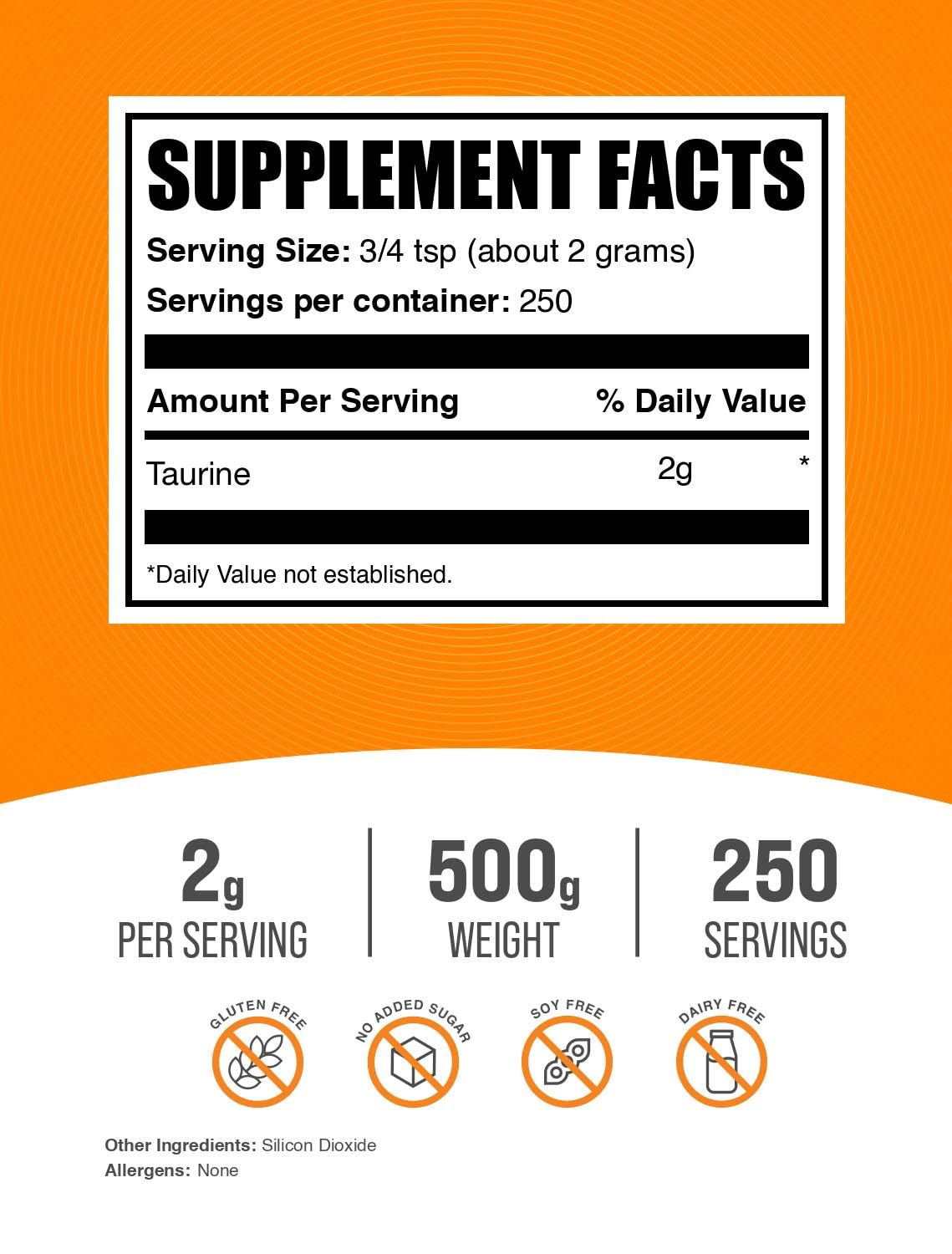 pure taurine supplement for workouts