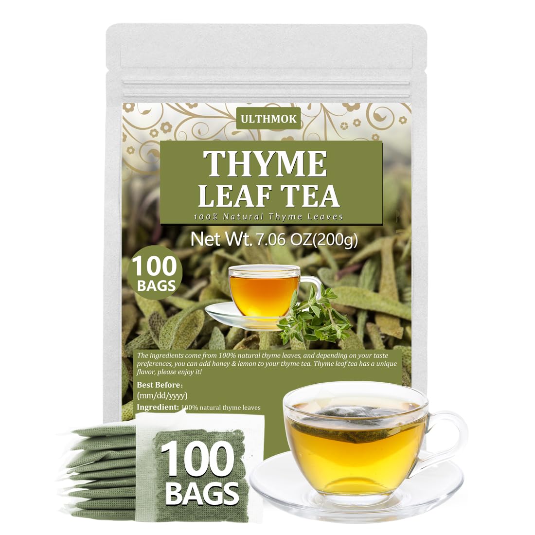 pure thyme leaf tea bags