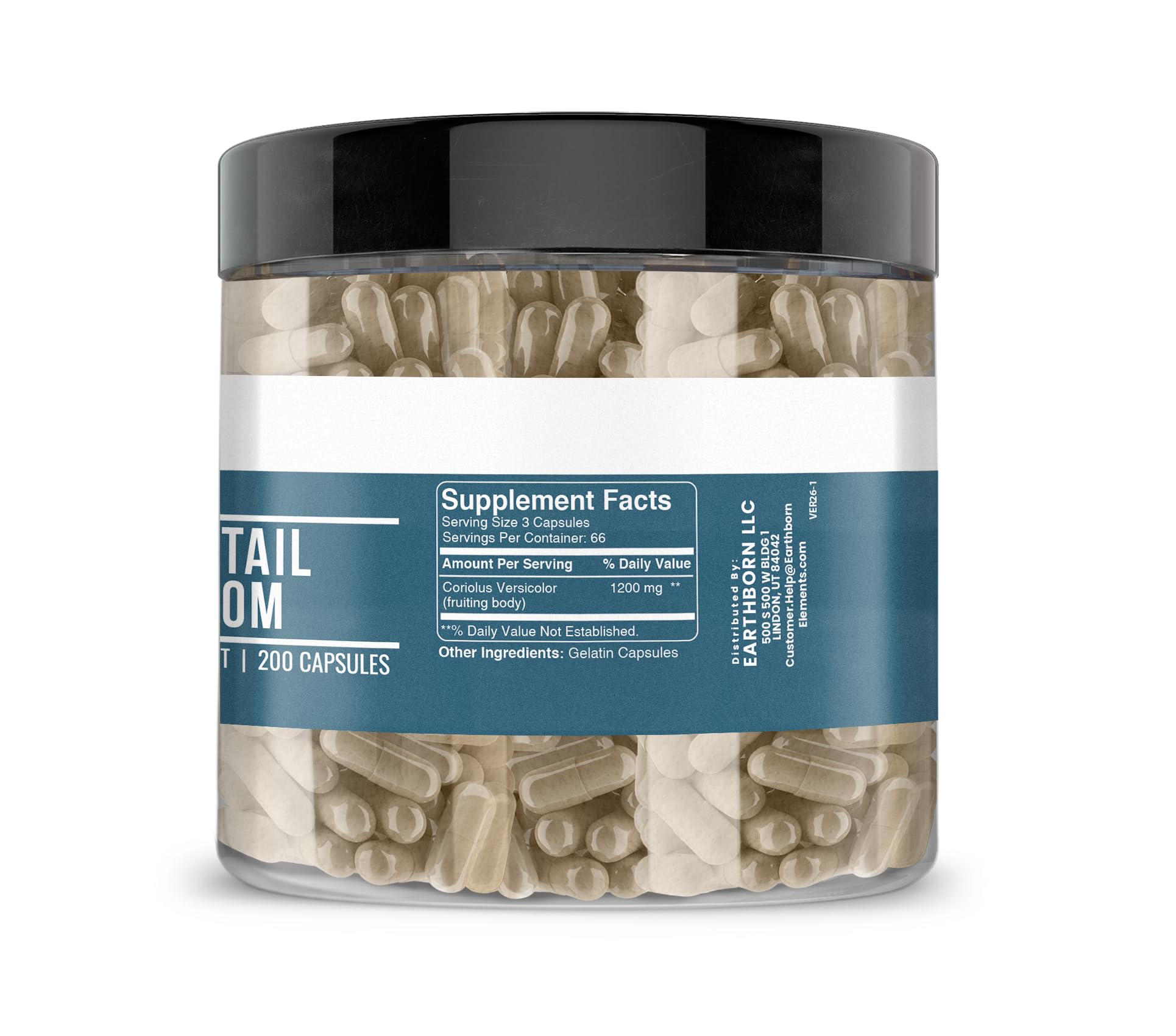 Pure Turkey Tail mushroom supplement