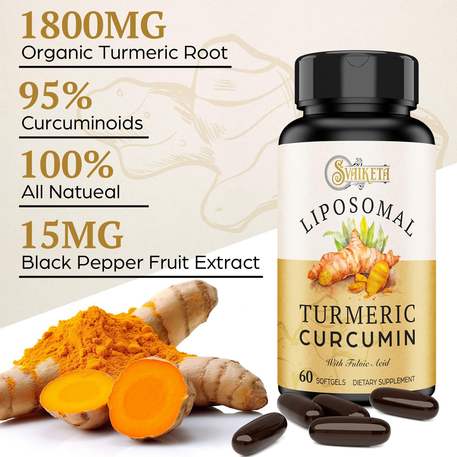 pure turmeric curcumin 95% formula