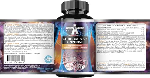 pure turmeric curcumin 95 supplement