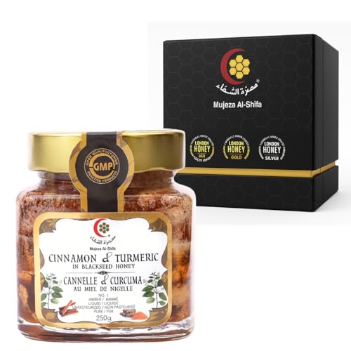 Pure turmeric infused black seed honey