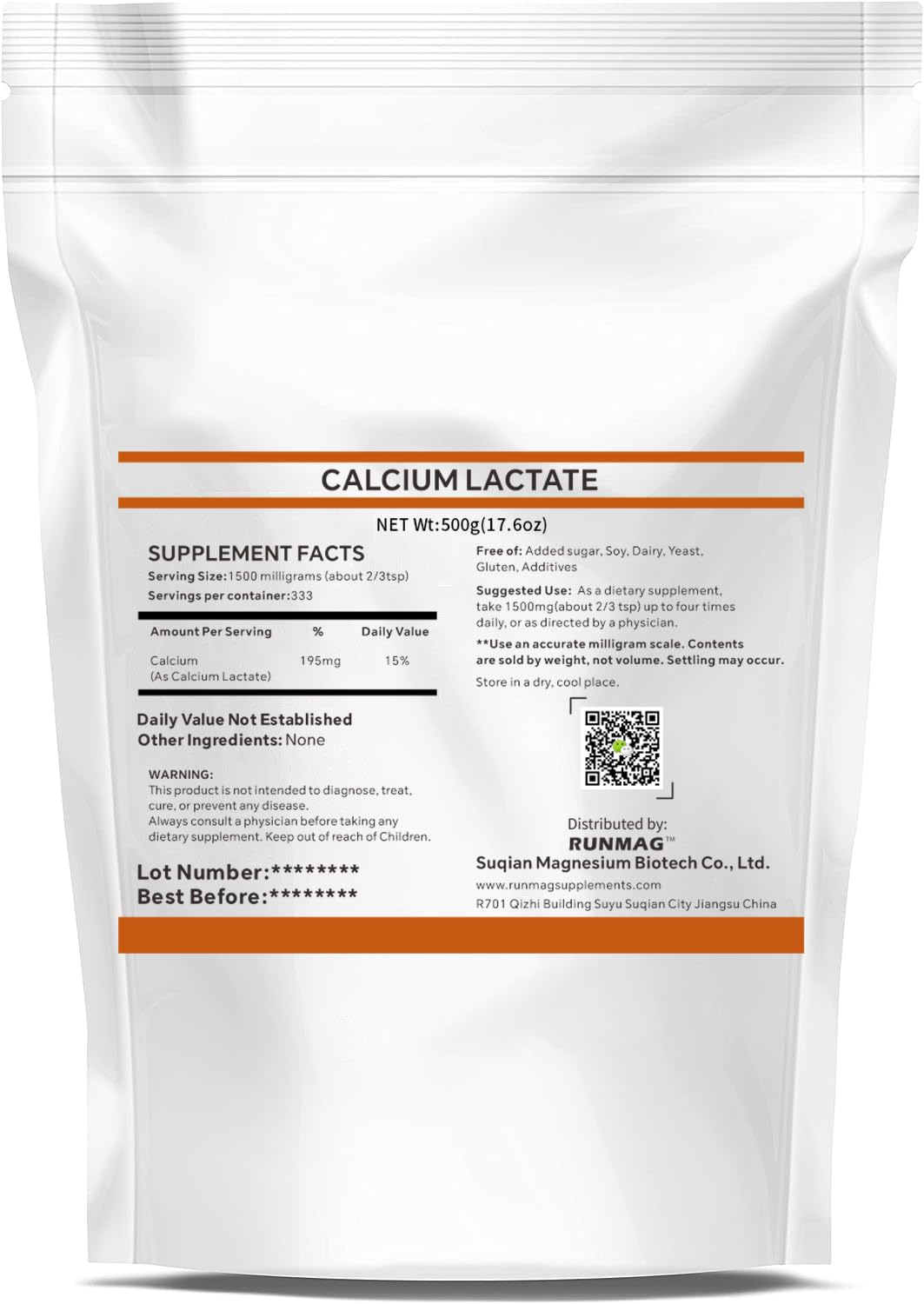 pure vegan calcium supplement powder