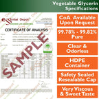 pure vegetable glycerin for skin hydration