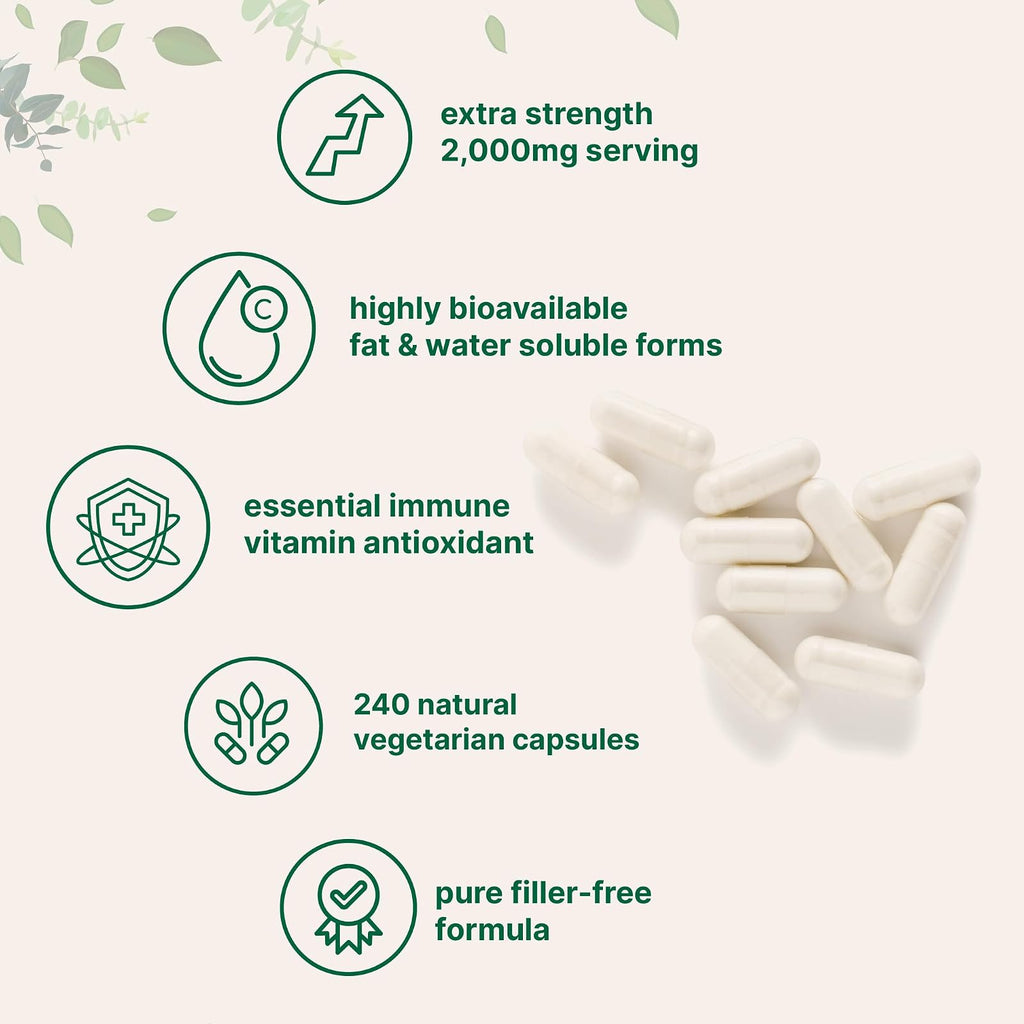 pure vitamin C 2000 mg supplement