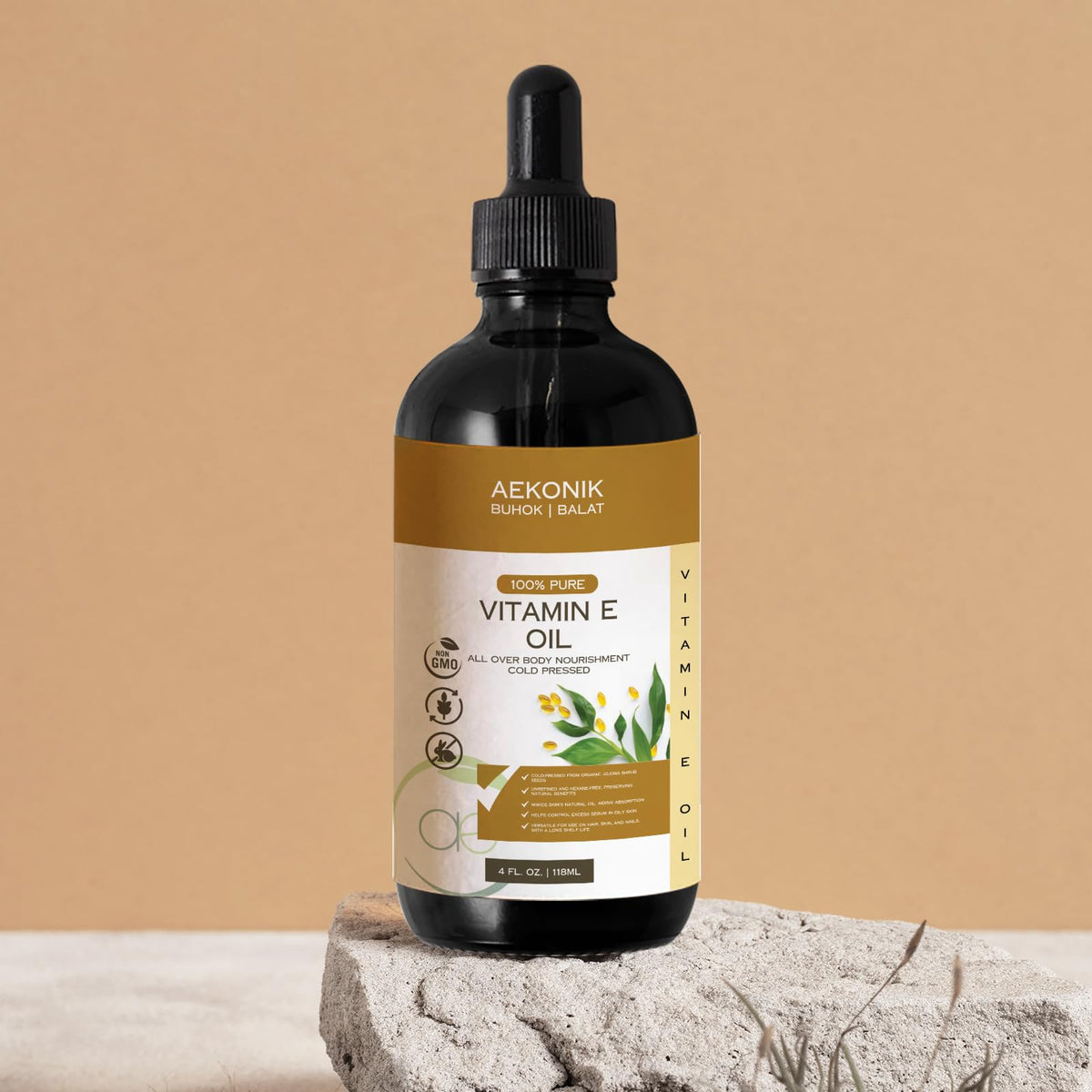 Pure vitamin E for healthy skin