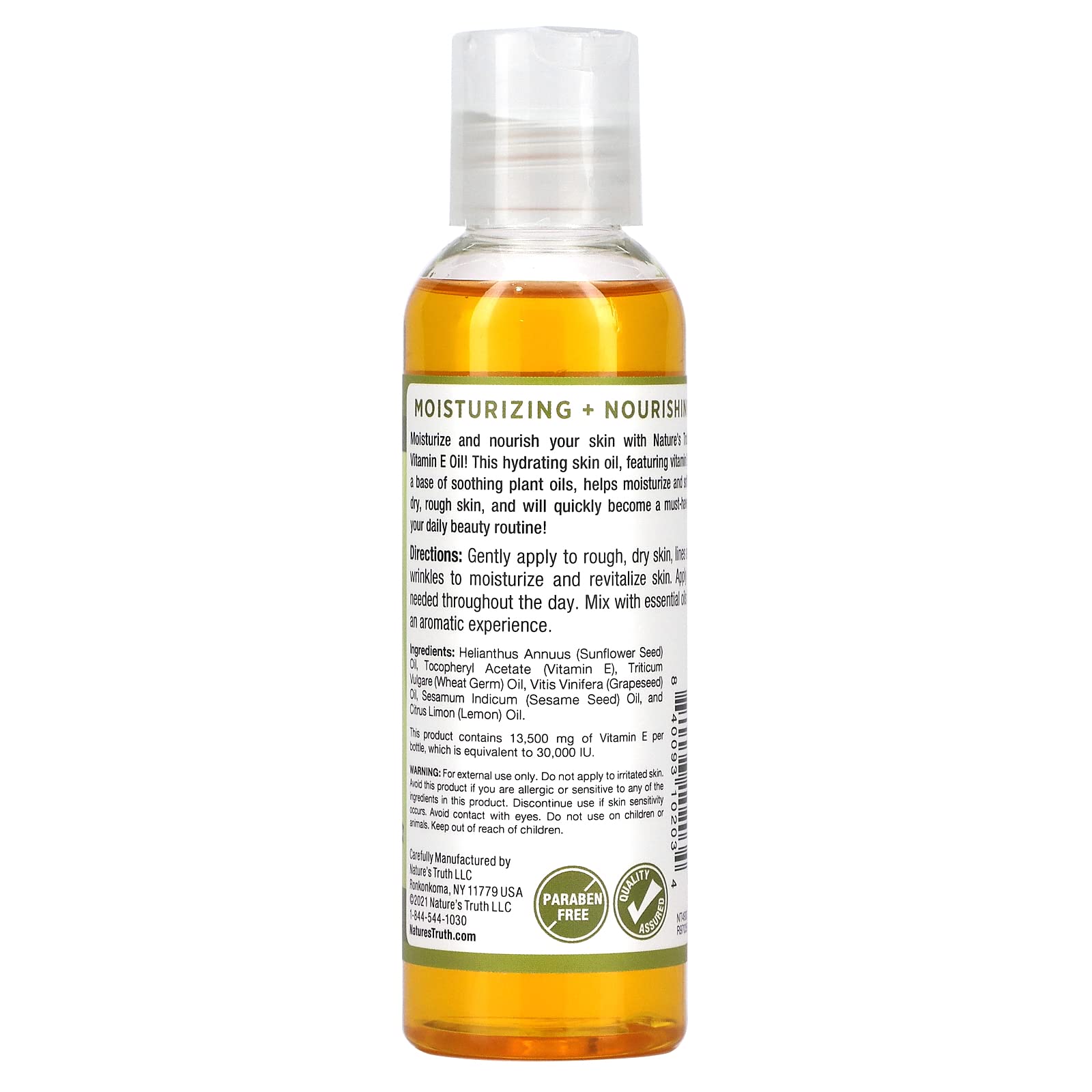 pure vitamin e oil for moisturizing