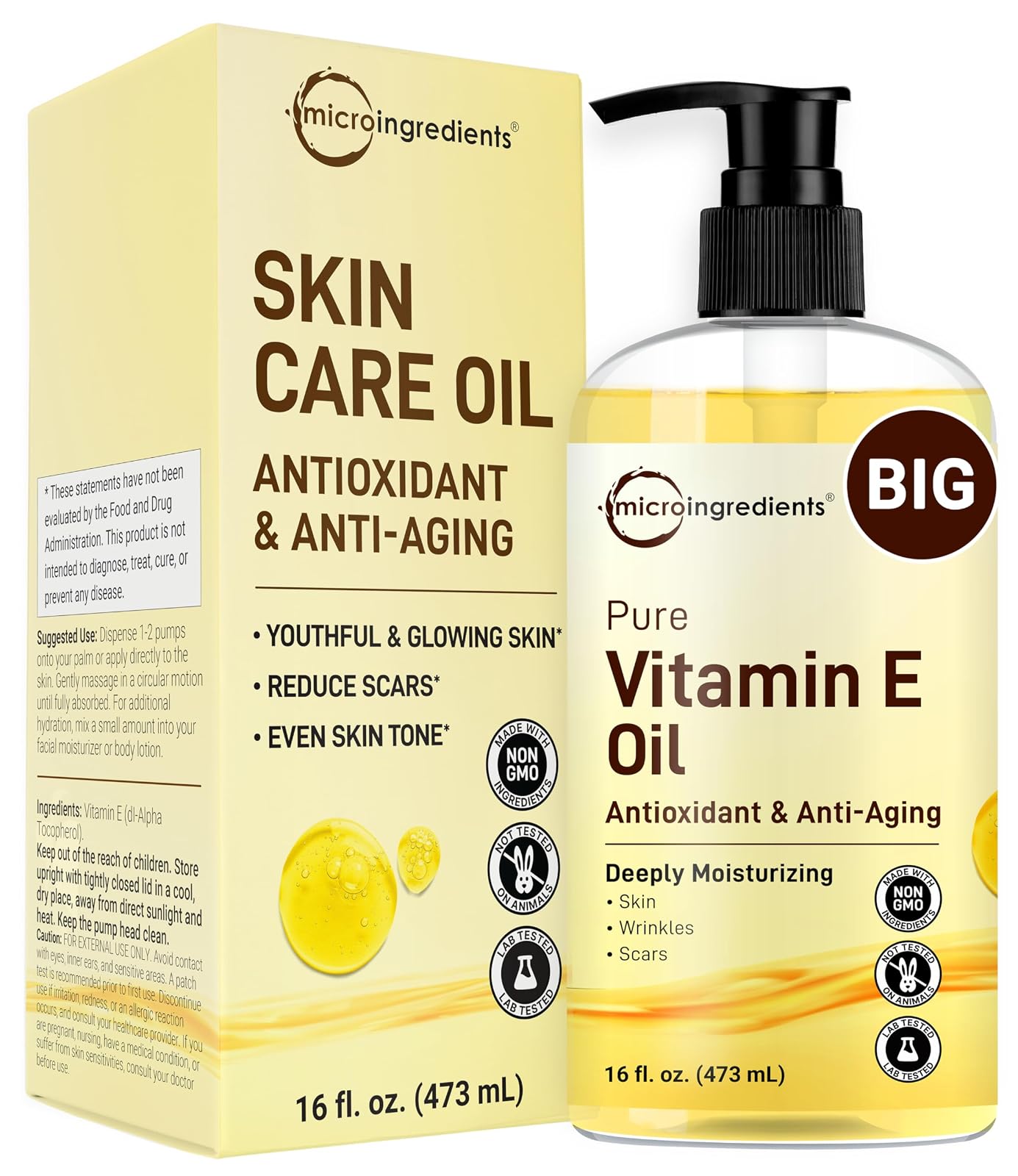 pure vitamin e oil for skin