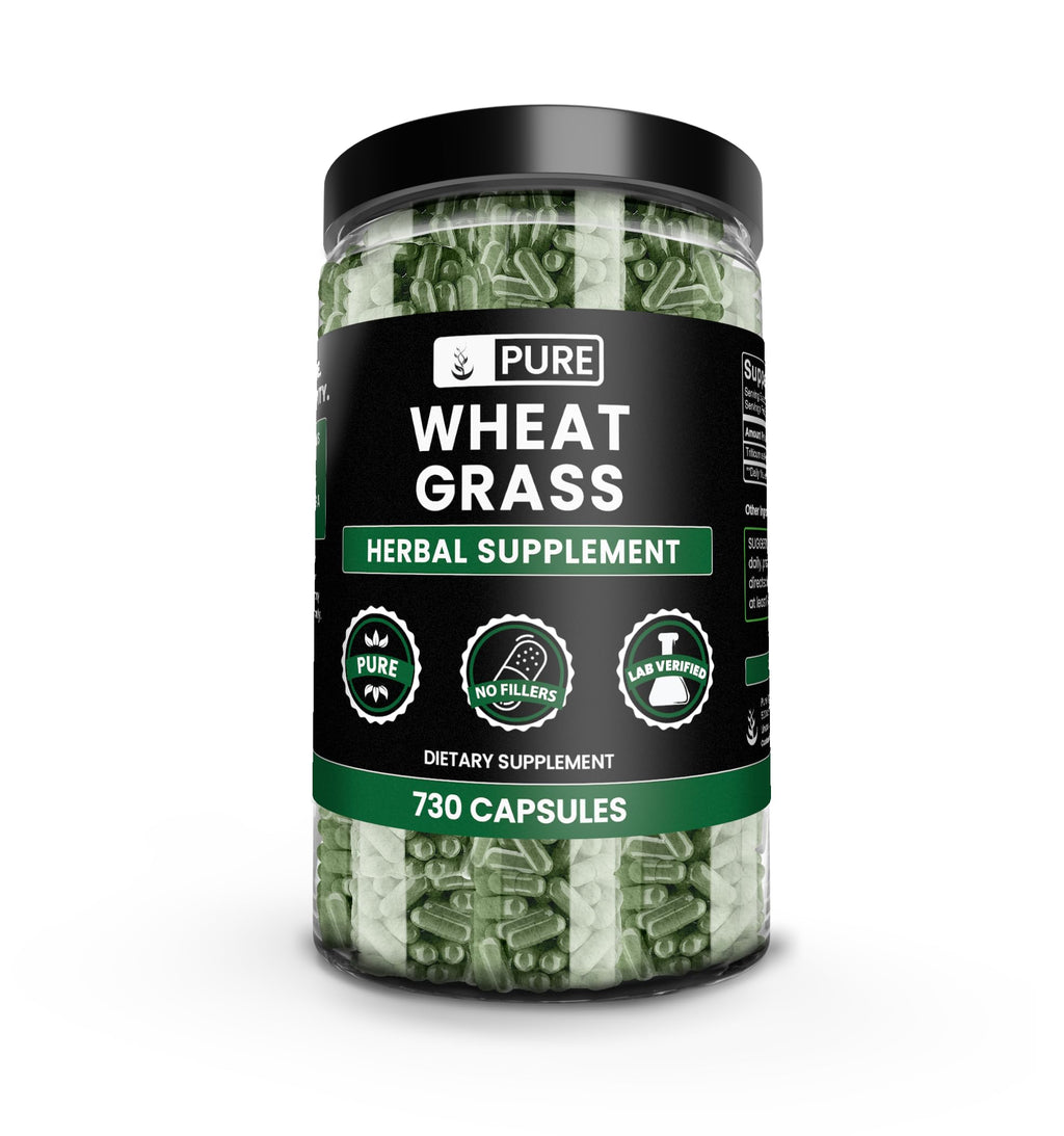 pure wheat grass capsules for health