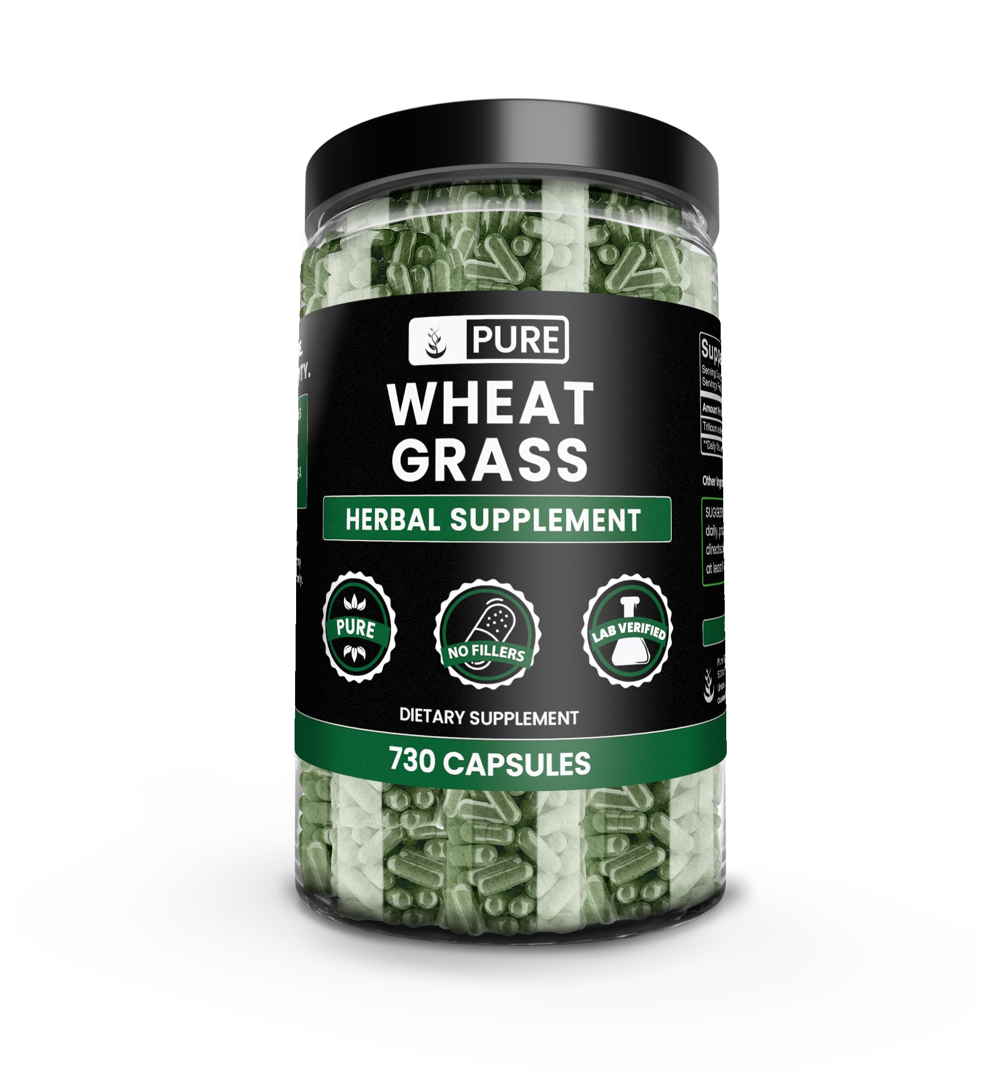 pure wheat grass capsules for health