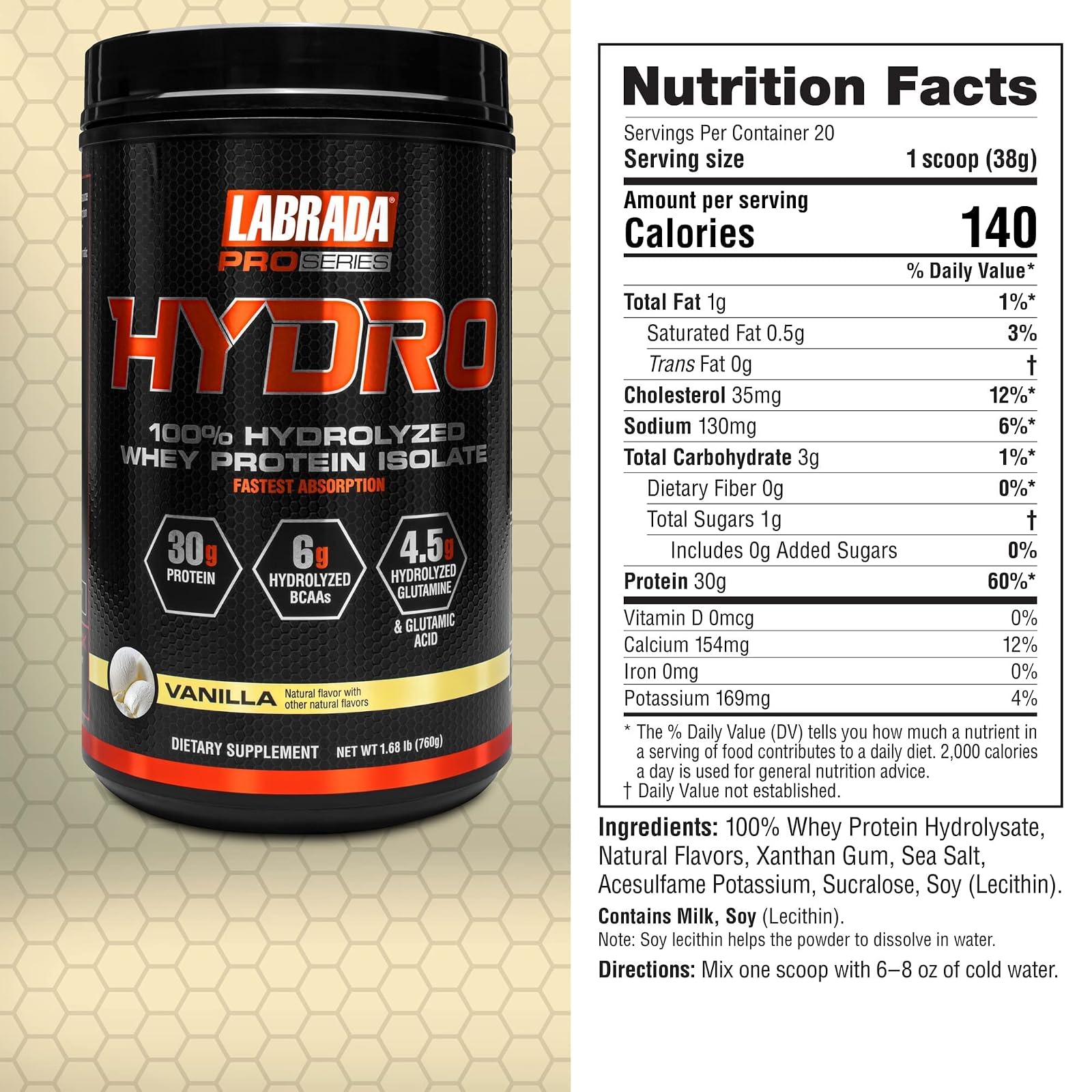 Pure whey protein isolate for athletes