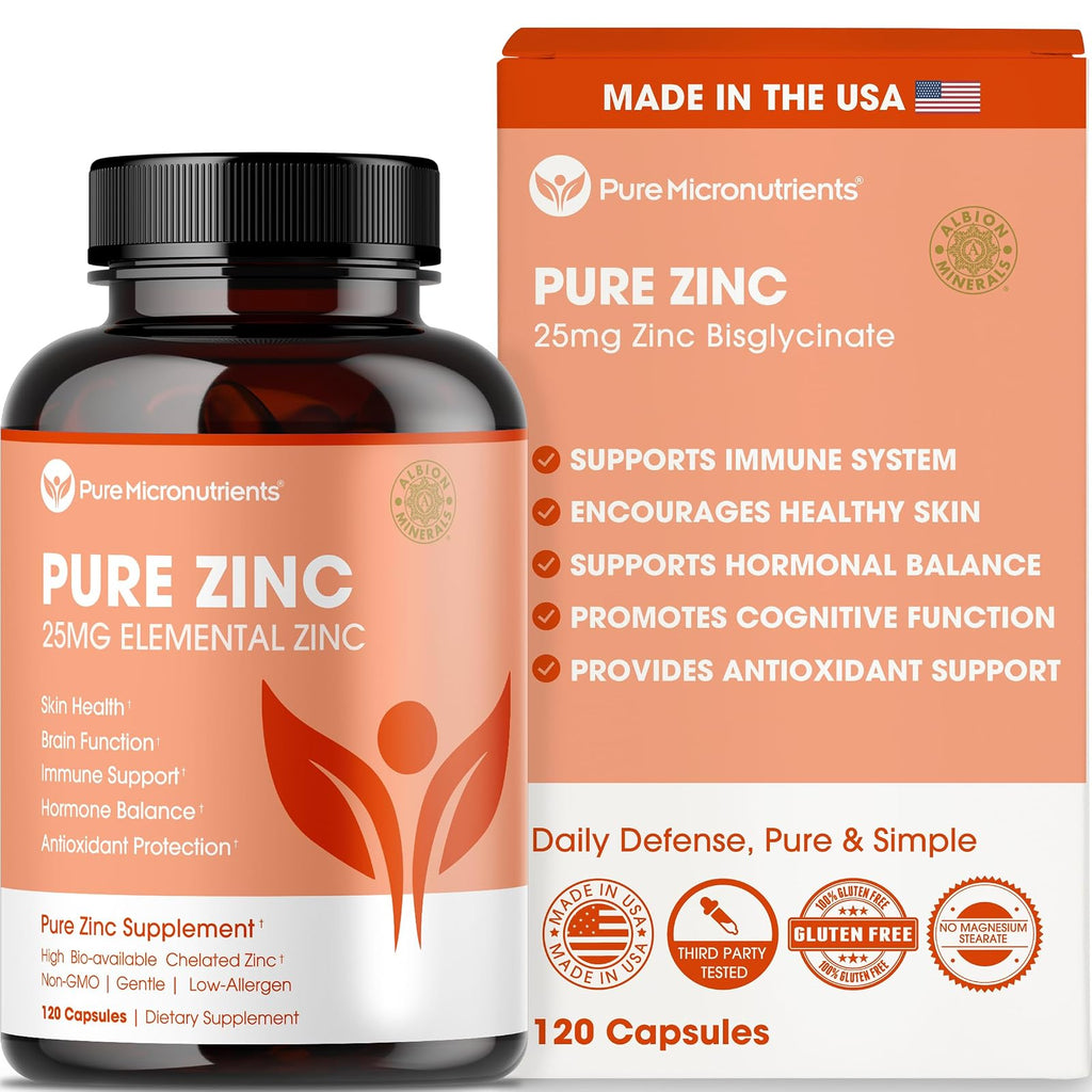 pure zinc 25 mg capsules
