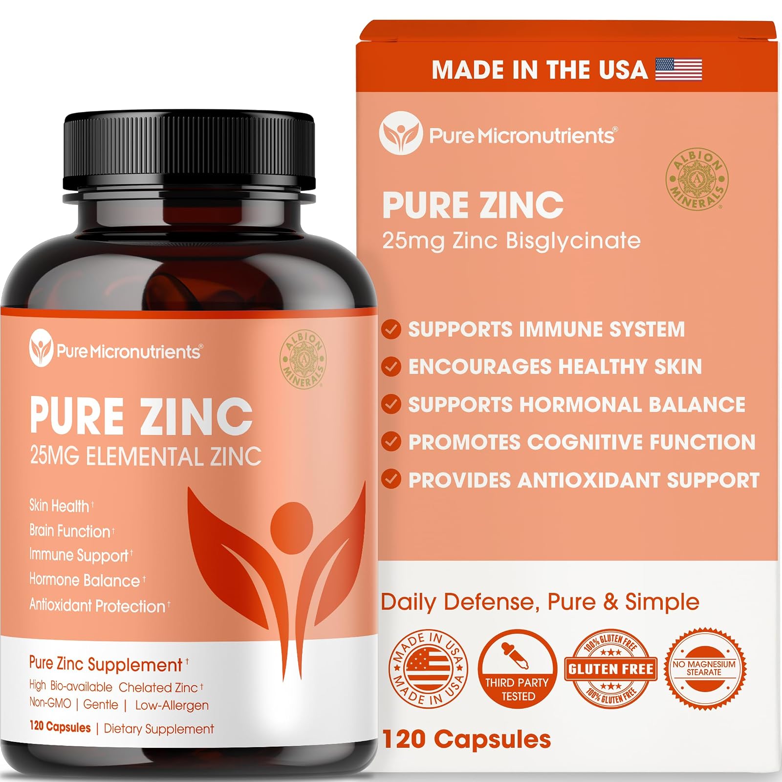 pure zinc 25 mg capsules