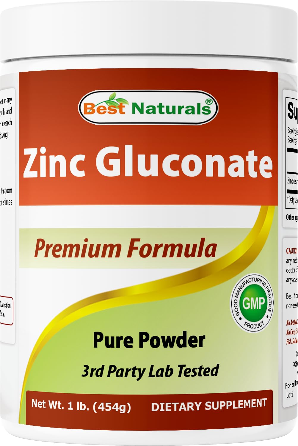 pure zinc gluconate powder for health
