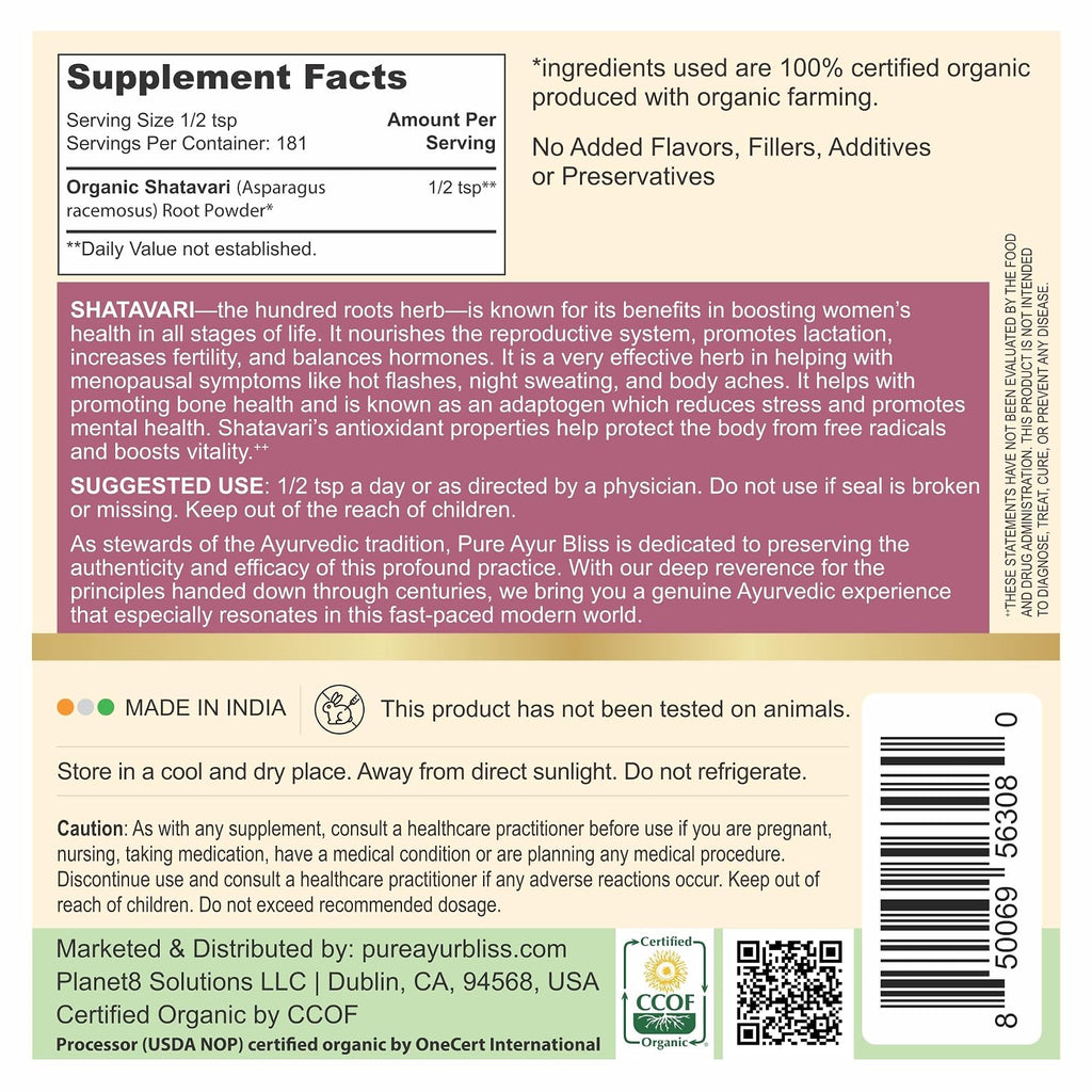 PureAyurbliss Shatavari for women's health