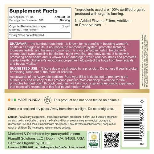 PureAyurbliss Shatavari for women's health