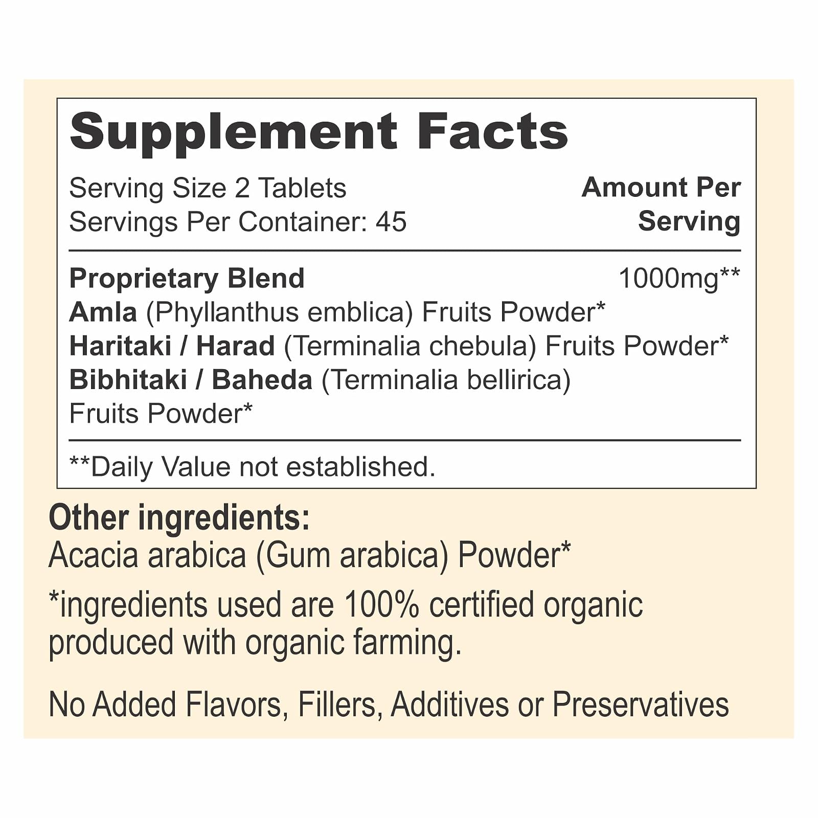 PureAyurbliss Triphala 500 mg benefits