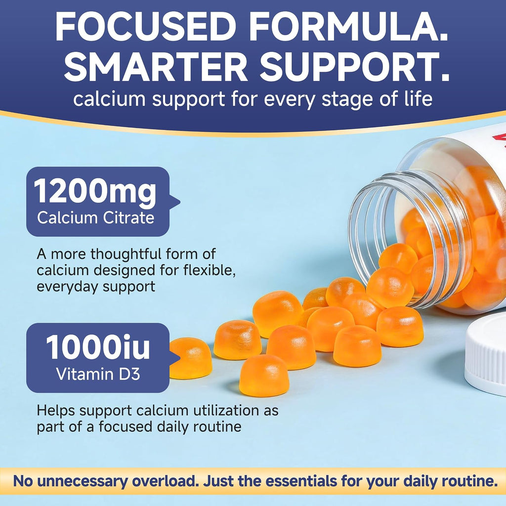 PureBalm calcium gummies for strong bones