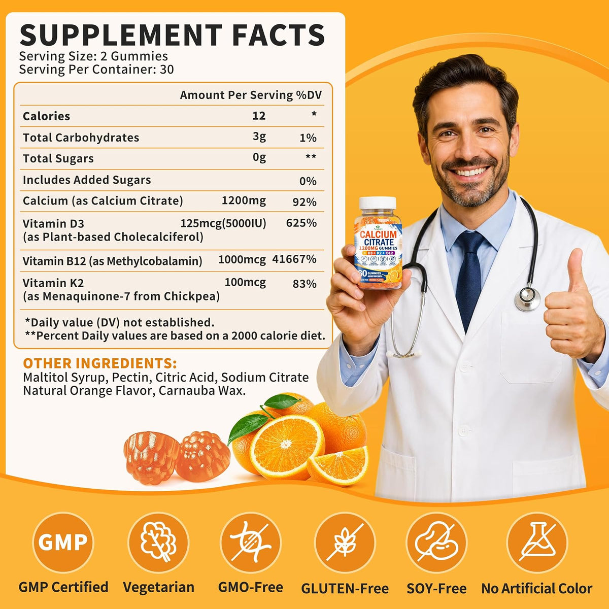 PureBalm calcium gummies for strong bones