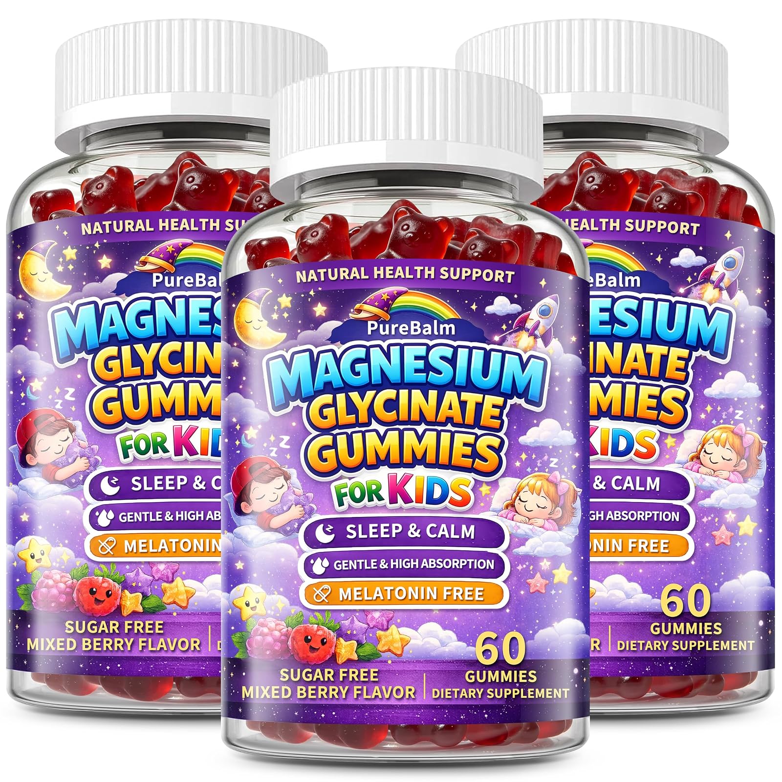 PureBalm magnesium glycinate gummies benefits