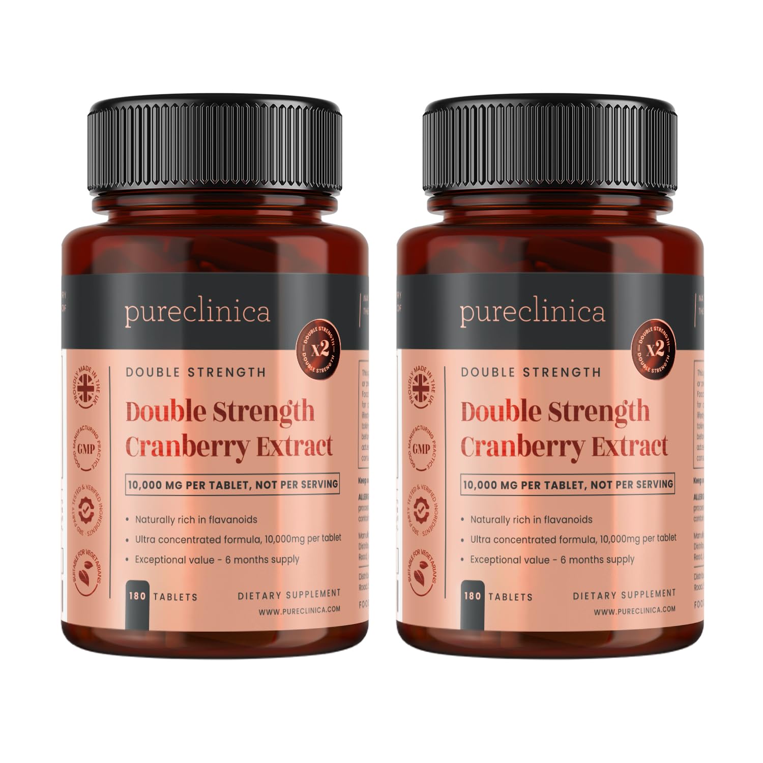 PureClinica cranberry extract tablets
