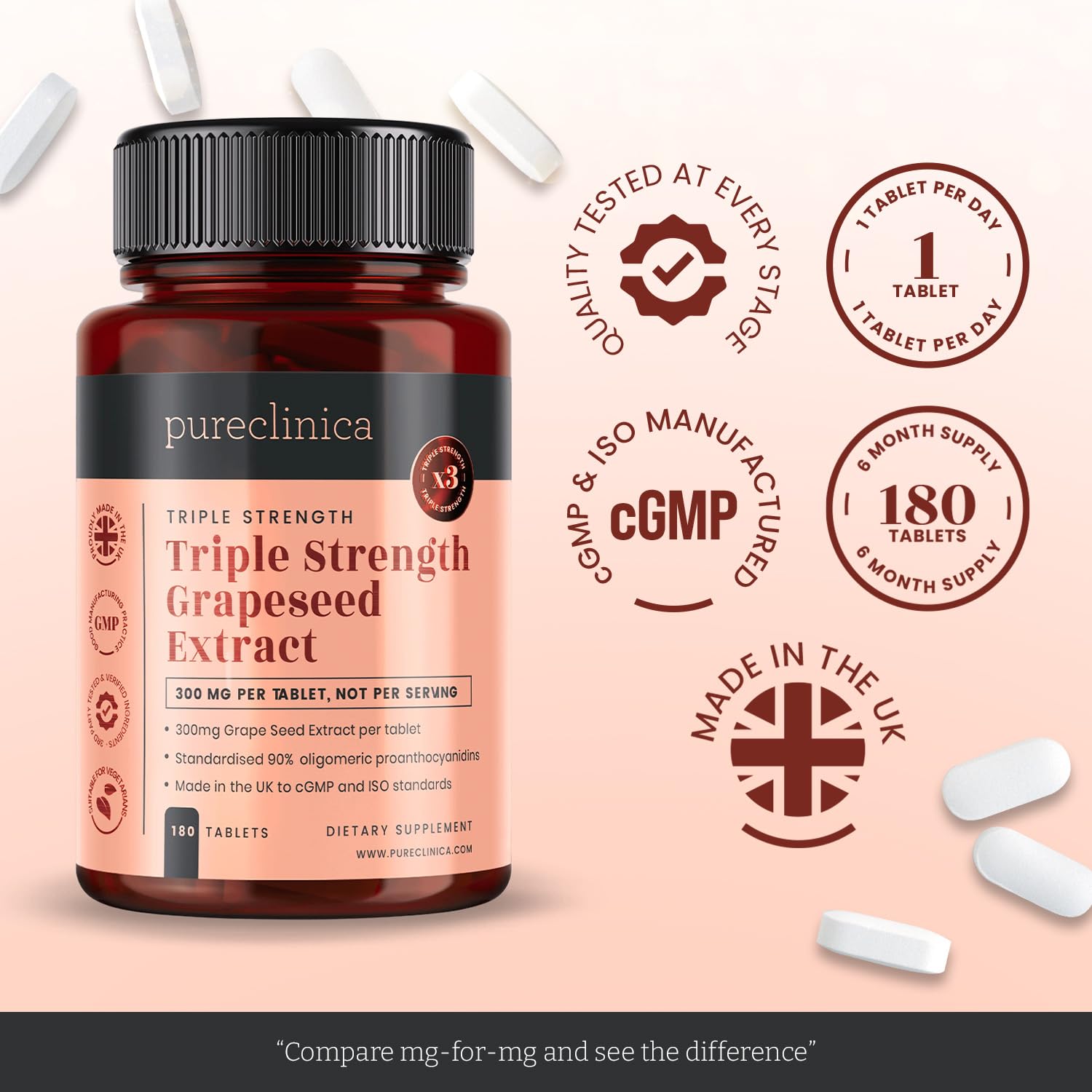 pureclinica herbal grape seed extract
