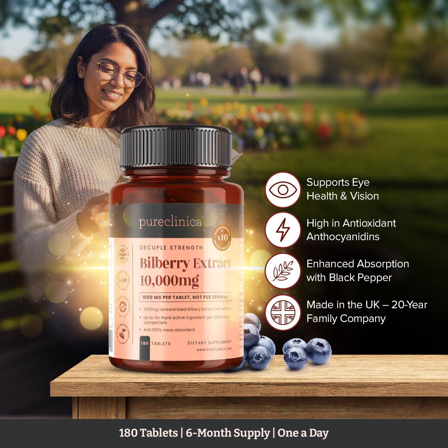 PureClinica herbal supplement for vision