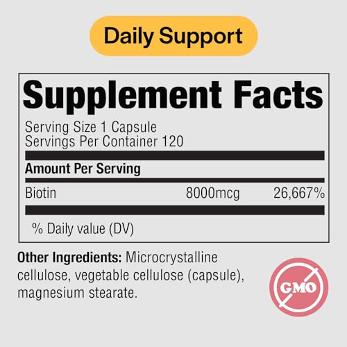 PureFormulas biotin capsules for nails