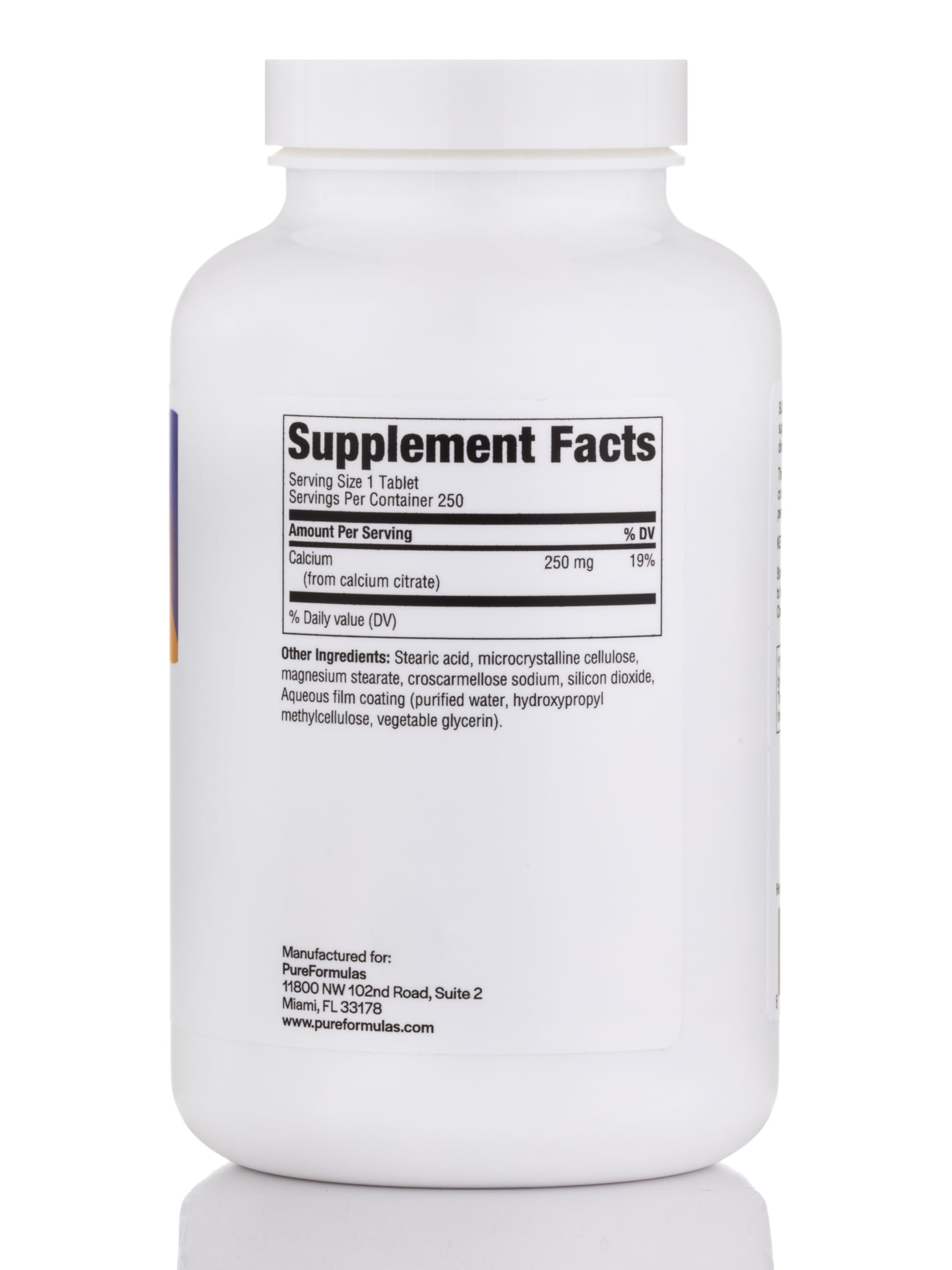 PureFormulas calcium for strong bones