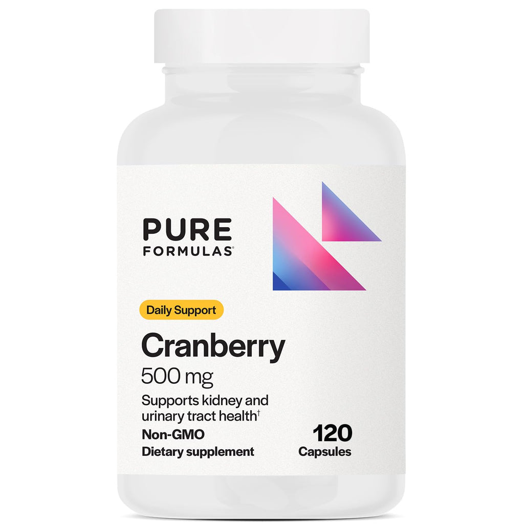 PureFormulas cranberry capsules for urinary health