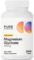 PureFormulas magnesium glycinate tablets