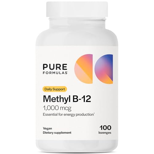PureFormulas Methyl B12 lozenges for energy