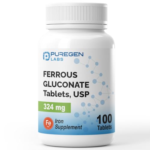 Puregen Labs iron supplement tablets