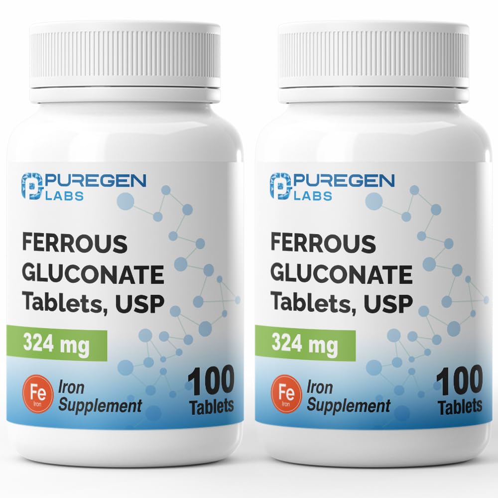 Puregen Labs iron supplement tablets
