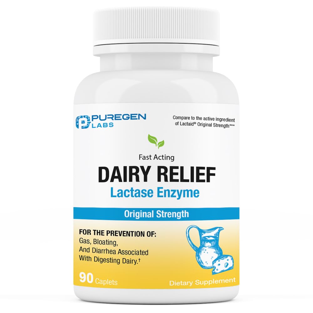 Puregen Labs lactase enzyme benefits