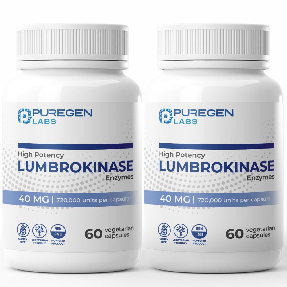 Puregen Labs Lumbrokinase digestive support