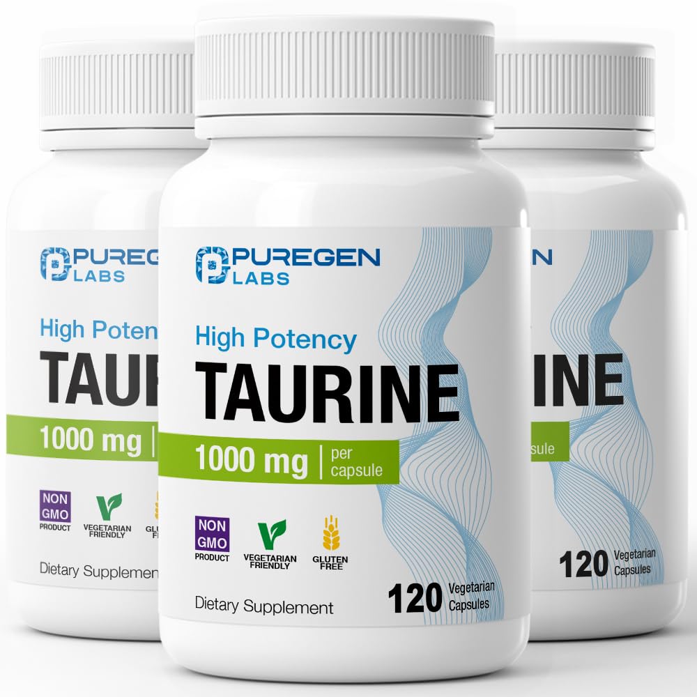 puregen labs taurine supplement capsules